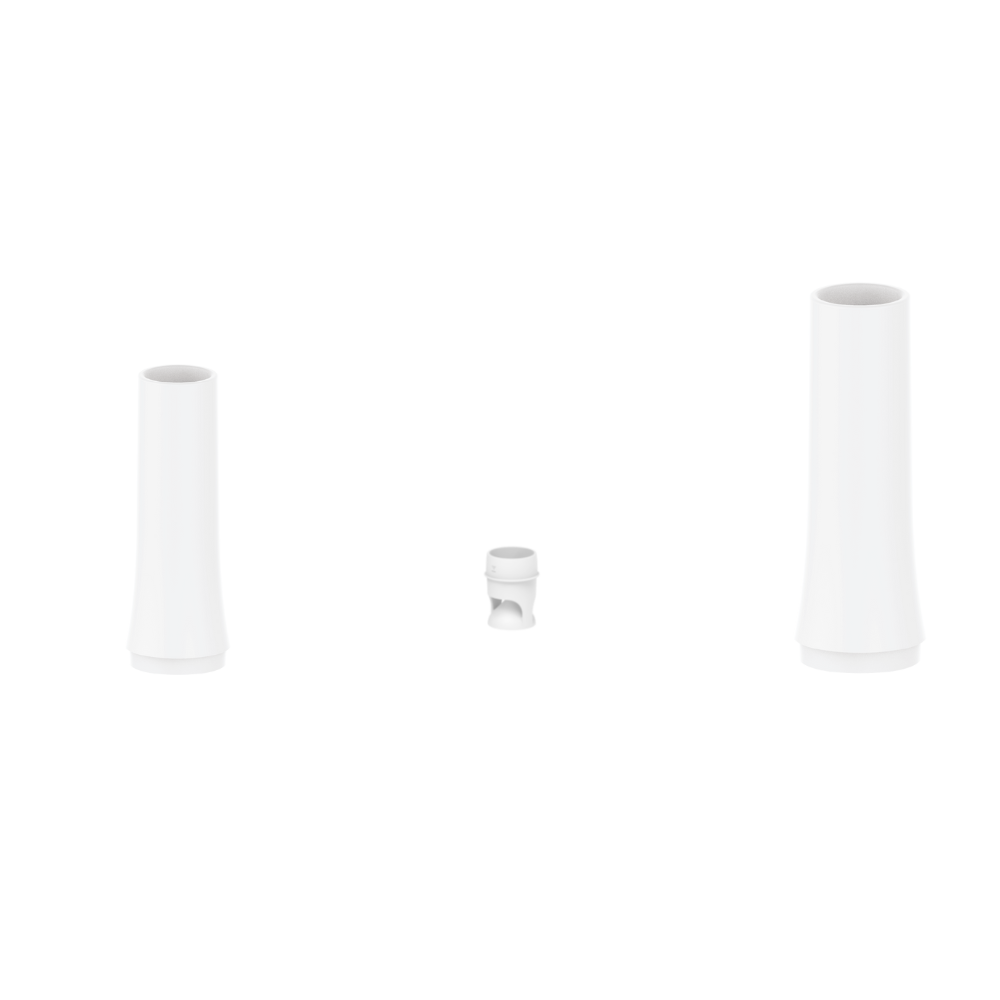 Outer Vapor Cap + Inner Vapor Cap + Splash Guard — Miro